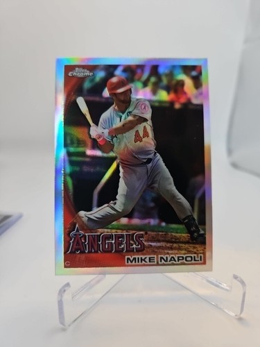 2010 Topps Chrome Mike Napoli Refractor Card #155 Anaheim Angels ...