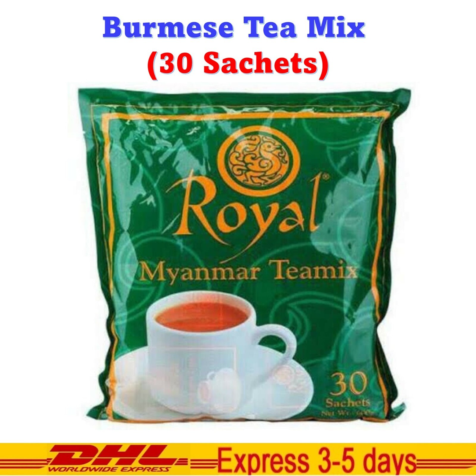 Burmese Teamix Royal Myanmar Tea Milk 3 In 1 instant 30 sachets | eBay