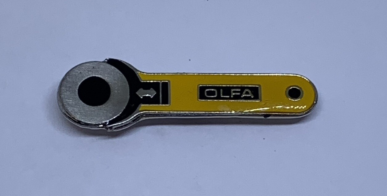 Vintage OLFA Hand Rotary Cutting Blade Tool Quilting Lapel Pin (109) | eBay