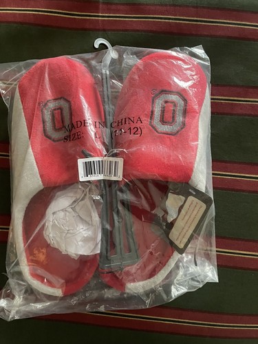 Mens NWT L 11-12 Ohio State Slippers Collegiate Footwear | eBay