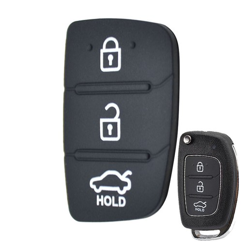 Car Key Pad Rubber Repair Car Key Fob For Hyundai Creta I20 I40 ix4 ...