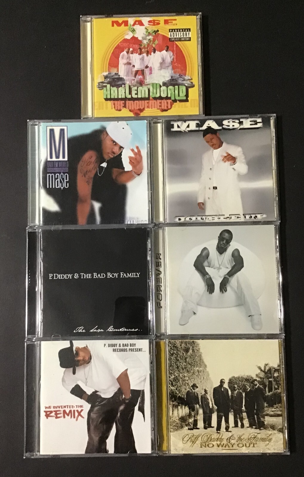 Lot Of 7 Bad Boy Puff Daddy Diddy CDs - Mase - Harlem World CD ...