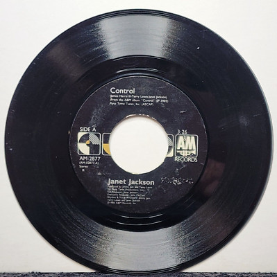 JANET JACKSON CONTROL/FAST GIRLS (VG) AM-2877 45 RECORD | eBay