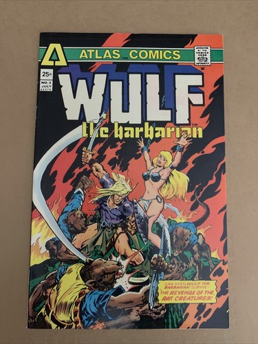 Wulf The Barbarian Vol. 1, No. 3 by Atlas Comics May 1975 Issue | eBay