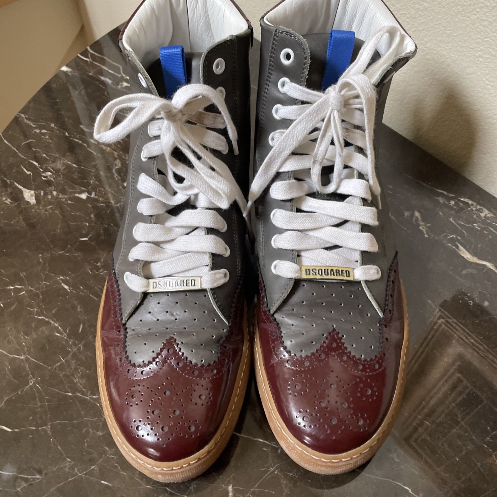 DSquared US 11.5 Euro 44.5 Made Italy Authentic Men's High Tops RARE ...