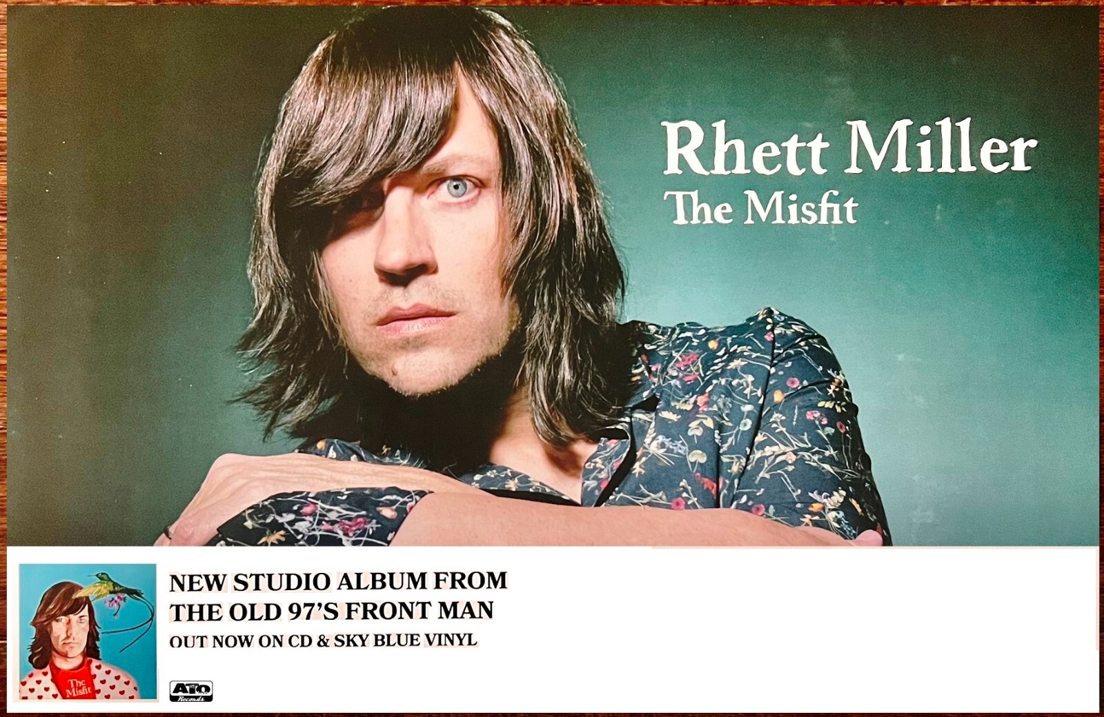 RHETT MILLER The Misfit 2022 Ltd Ed RARE Tour Poster +BONUS Folk Poster! OLD 97s | eBay