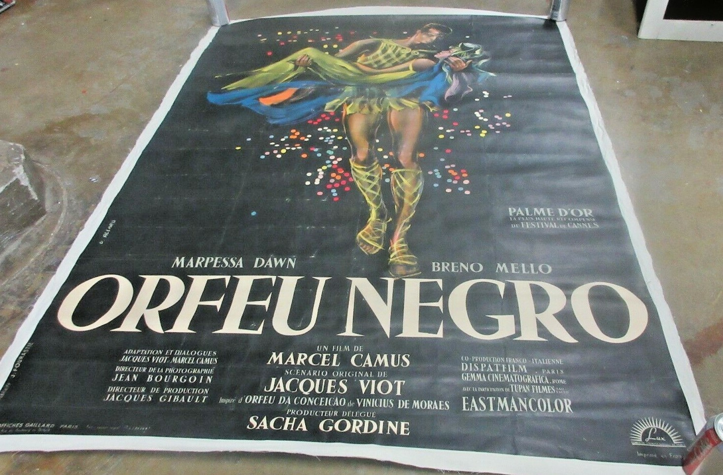 BLACK ORPHEUS " ORFEU NEGRO " 1959 ORIGINAL MOVIE POSTER FRANCE | eBay