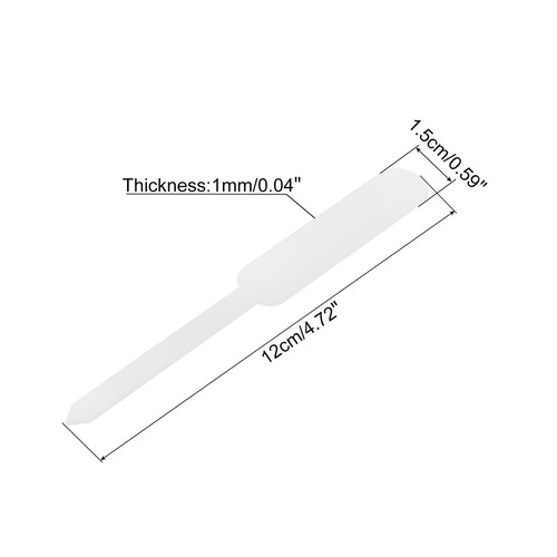 Plant Labels, 100Pcs PP Rectangle Marker Tags for Outdoor Indoor Garden ...