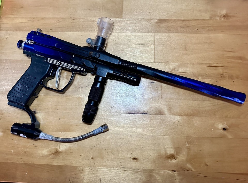 Spyder Pilot ACS Paintball Marker Gun Black Blue For Parts | eBay