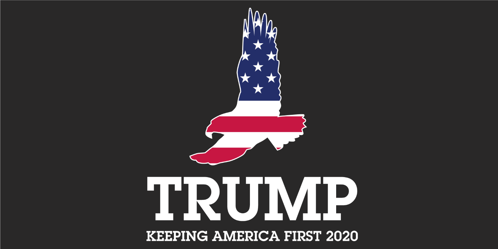 TRUMP 2020 Eagle Keep America First Black Vinyl Decal Bumper Sticker 3 ...