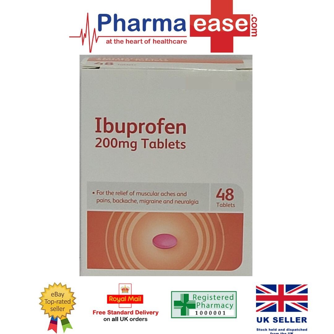 Ibuprofen - 200mg Tablets - Pack Of 96 Tablets-A Strong And Reliable ...
