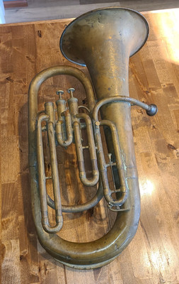 Antique J.W. Jenkins Sons Music Co. 3/4 Tuba w/ Conn Mouthpiece Kansas ...