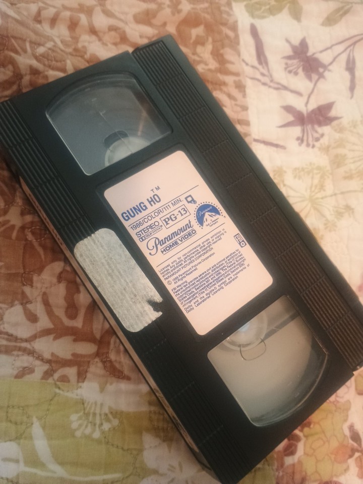 Gung Ho VHS Michael Keaton Ron Howard 1986 Movie Paramount Pictures ...