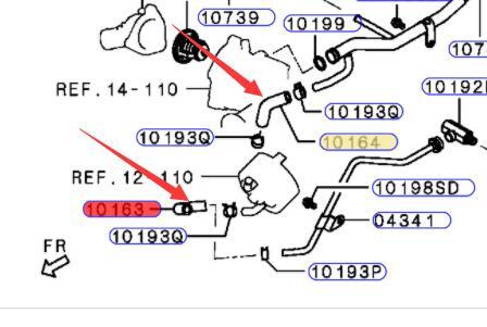 Engine Oil Cooler Water Hose Kit fit for Mitsubishi 2.5 CHALLENGER ...