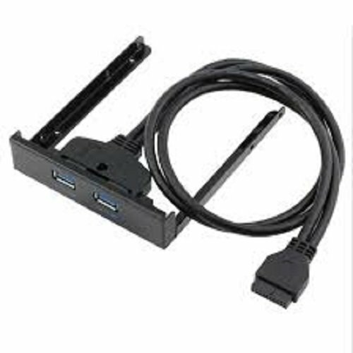 USB 3.0 2 Port 3.5 inch Front Panel Expansion Bay 19 Pin Header Bracket ...
