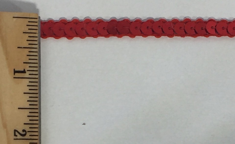 Single Row Sequin with Knitted backing - 20 Continuous Yards - Many ...