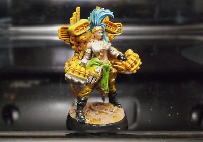 Painted Female Cyberpunk Mech Miniature for Shadowrun Cyberpunk SCI FI ...