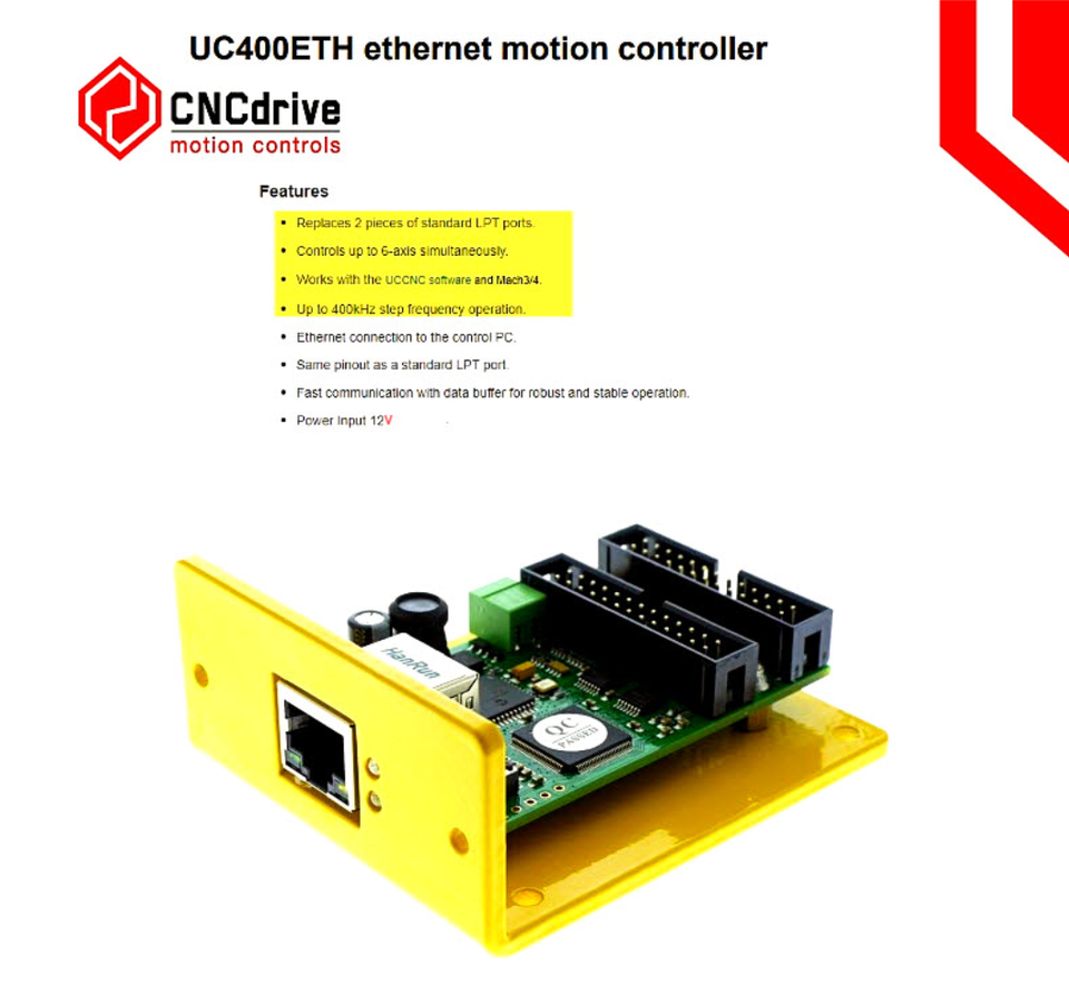 UC400 Ethernet CNC Controller UCCNC Motion Controller | eBay
