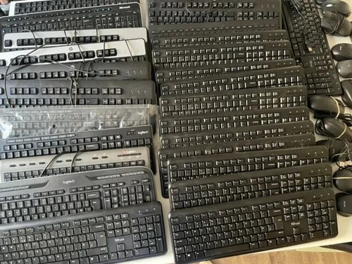 Job Lot 10 x DELL HP MICROSOFT VIGLEN LENOVO USB Keyboards Desktop ...