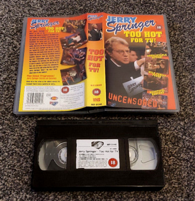 JERRY SPRINGER TOO HOT FOR TV UNCENSORED TALK SHOW PAL VHS VIDEO | eBay UK