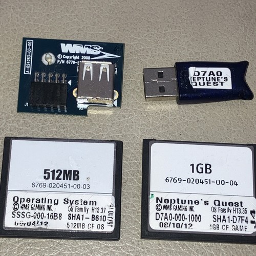 WMS Williams BB2 Neptune’s Quest Slot Machine Software set with dongle ...