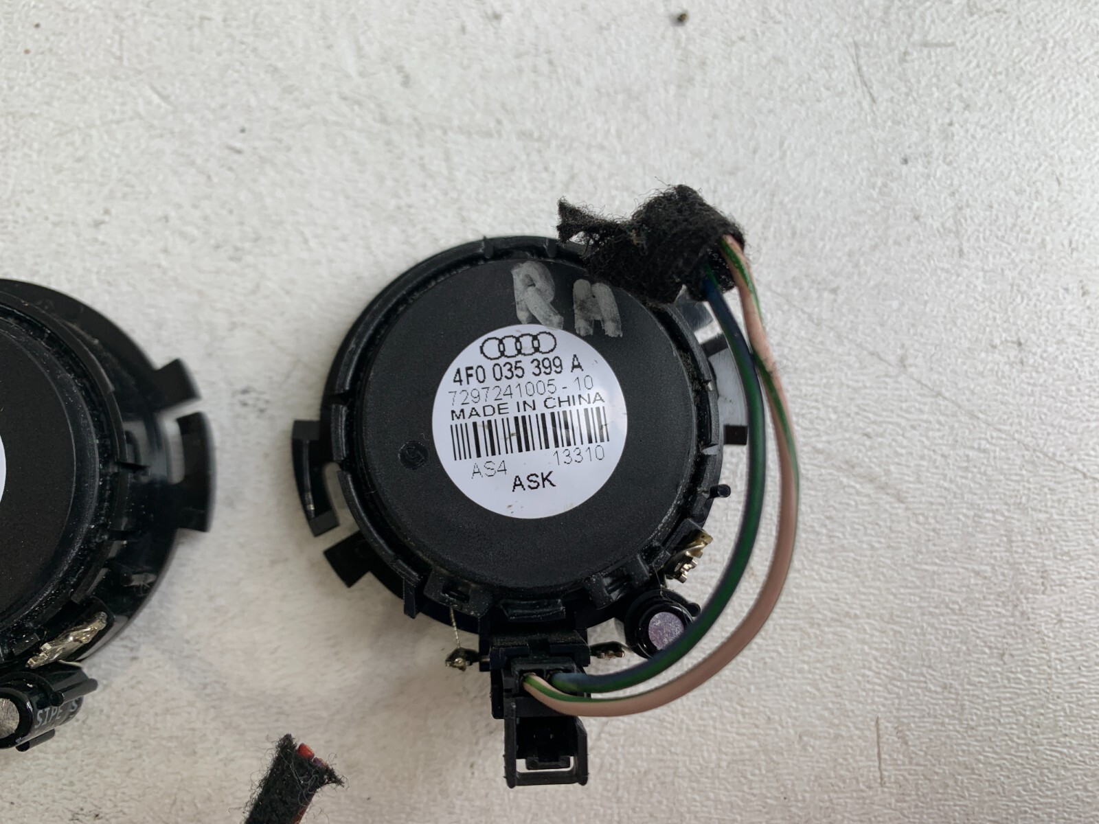 2008-2016 AUDI A5 LEFT AND RIGHT TWEETER SPEAKER SET 4F0 035 399 A OEM ...