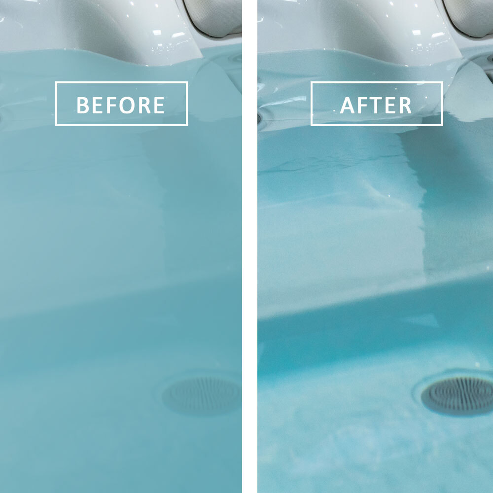 Puri Tech Spa Enzyme Clarifier 2 Pack Reduces Scum Lines and Buildup on ...