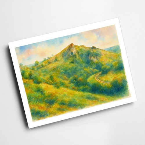 A3 PRINT - Thor's Cave, Wetton - Vintage Art Style | eBay UK