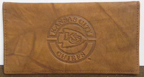 NEW OLD STOCK KANSAS CITY CHIEFS BIFOLD LEATHER CHECKBOOK | eBay