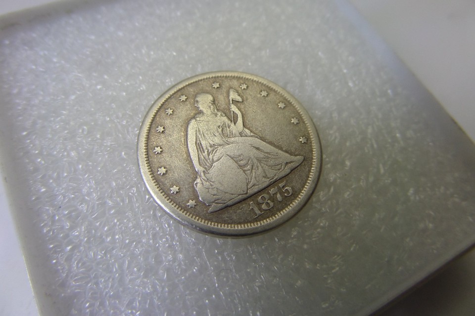 1875-CC 20c Seated Liberty Twenty Cent Piece 90% Silver US Type Coin | eBay
