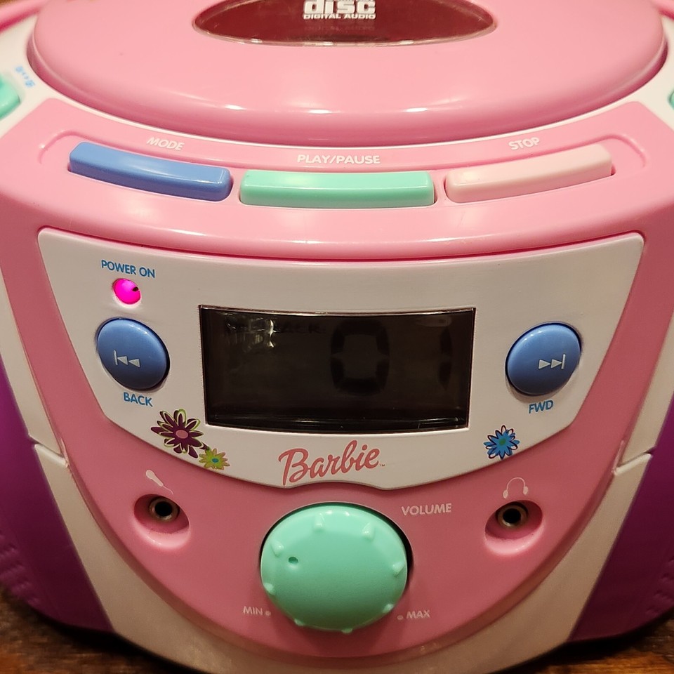 2003 Mattel Barbie CD Player Stereo Tested Works GD BE-488 | eBay