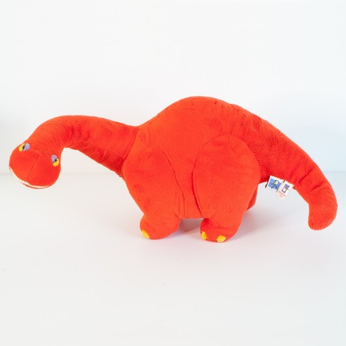 Manhattan Toy Dinosaur 17" Plush 2003 Vintage Red Yellow Brontosaurus ...
