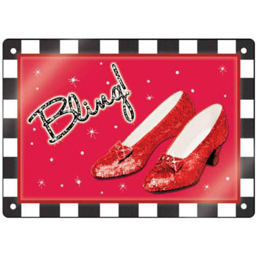 WESTLAND WIZARD OF OZ BLING RUBY RED SLIPPERS SIGN | eBay