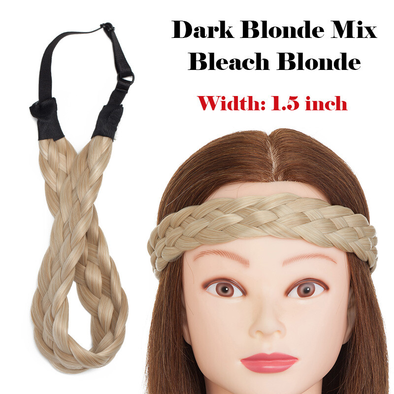 Chunky Dutch Braid Hair Band Hair Extension Bohemian Easy-Waear Elastic ...