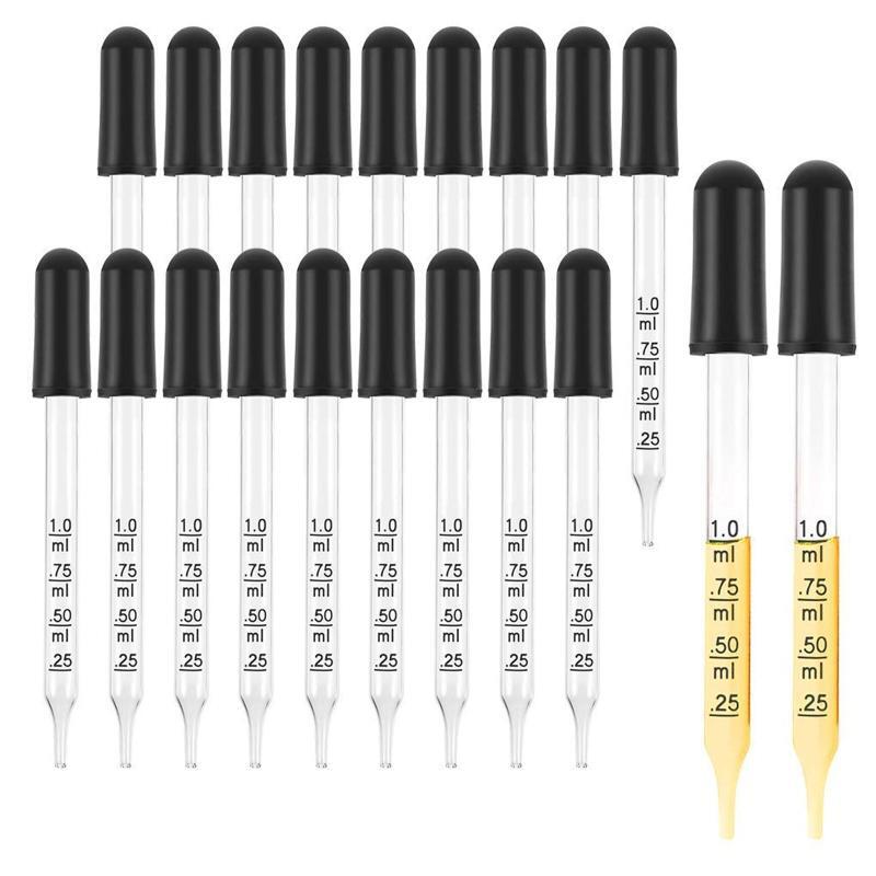 Glass Liquid Droppers 1 ml Essential Oil Dropper Pipette Glass Stain ...