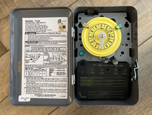 Intermatic T101 24-Hour Mechanical Time Switch 120 VAC 60Hz - FREE ...