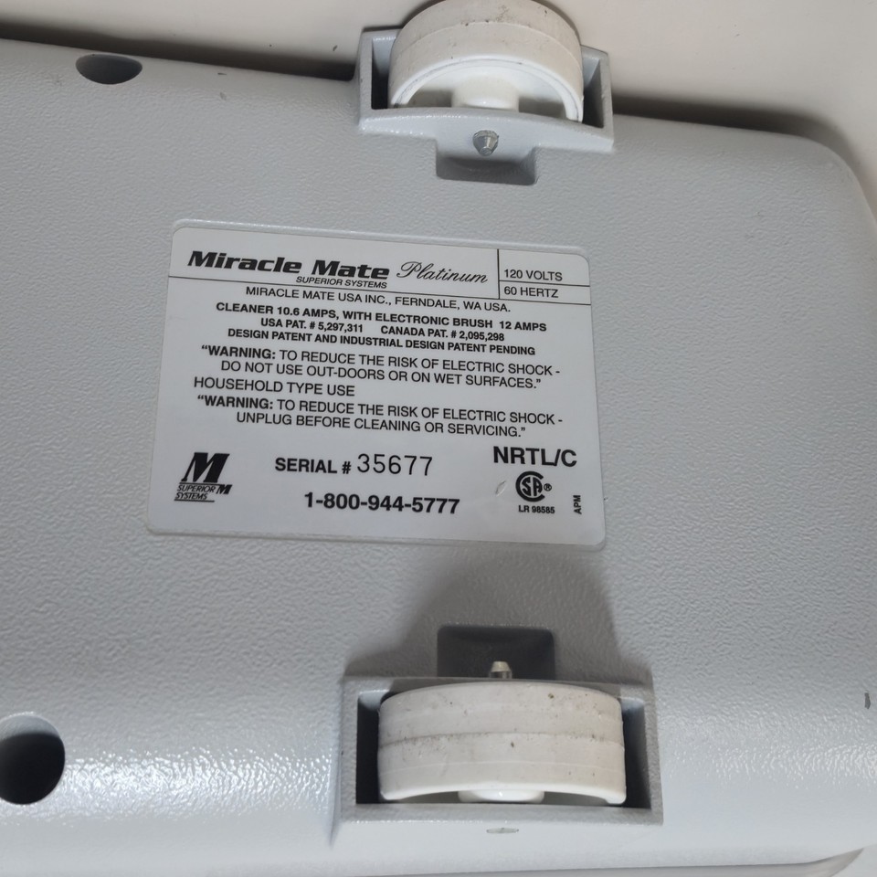 VINTAGE MIRACLE MATE PLATINUM METAL CANISTER VACUUM CLEANER "CLEAN" | eBay