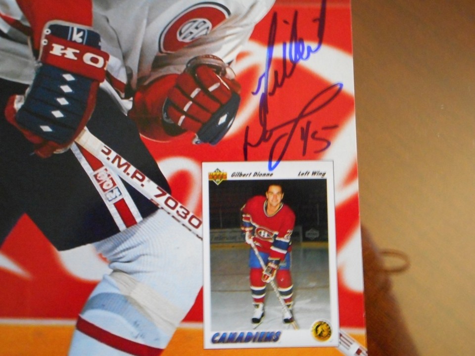 GILBERT DIONNE AUTOGRAPHED BECKETT HOCKEY MONTHLY ROOKIE ISSUE W/COA | eBay