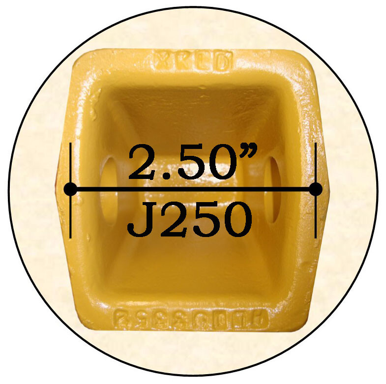 1U3252 FORGED Long Bucket Tooth for Cat J250 Series USA Made by H&L ...