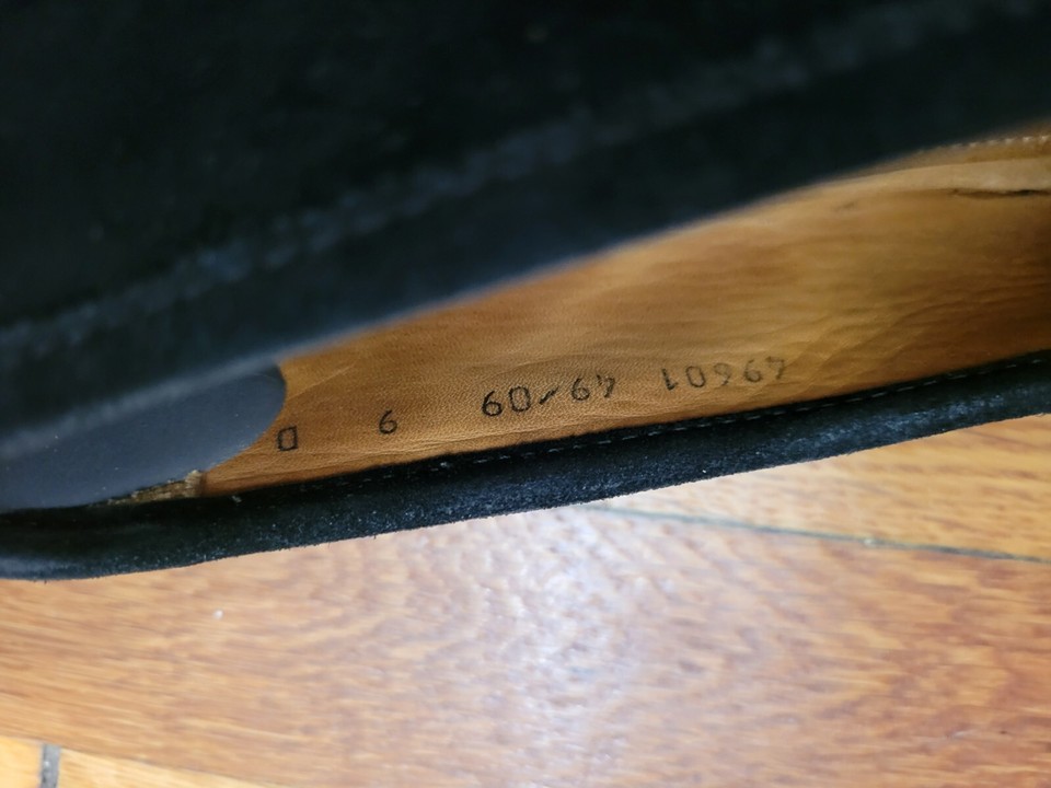 Allen Edmonds Lucca Black Suede Horsebit Loafers 9D Italian Made Rubber ...