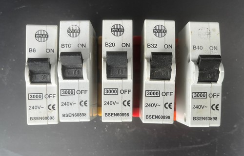 Wylex Plug In Mcb Circuit Breaker Fuse 6A 16A 20A 32A 40A With Or ...