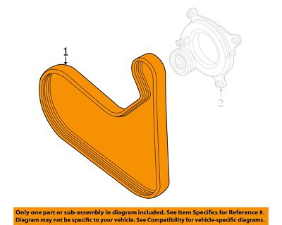 BMW OEM 19-21 228i xDrive Gran Coupe Belts Pulleys-Serpentine Belt ...