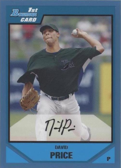 2007 Bowman Draft Picks & Prospects - Prospects David Price #BDPP55 ...