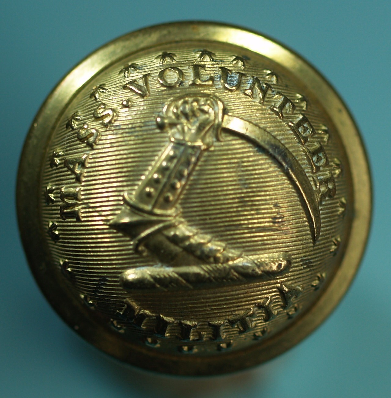 mbc Civil War Button, Mass Militia, 1852 - 1865 Scovill; Tice's MS210 C ...