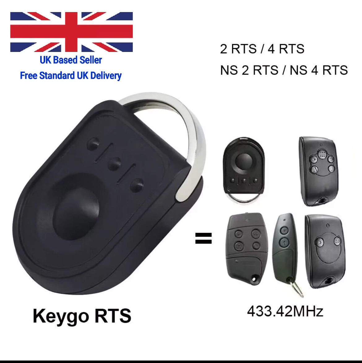 Replacement SOMFY Garage door Replacement remote control | eBay UK