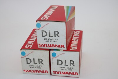 DLR Sylvania Projector Lamps QTY of 3 250 Watts 21.5 V. Free Shipping ...