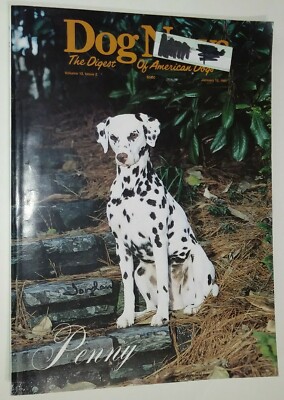 Dog News Illustrated Magazine Dalmatian Cover +Articles Jan. 1997 | eBay