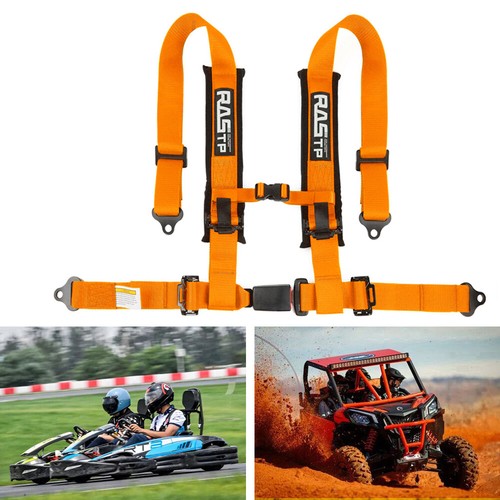 2inch 4-Point Harness Quick Release Safety Seat Belt+1Pair Shoulder ...