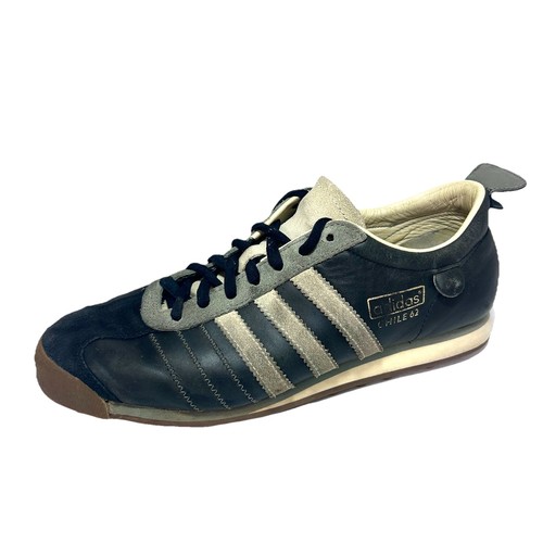Adidas Chile 62 Black Leather Vintage Trainers Mens Shoe Size 9.5 US | eBay