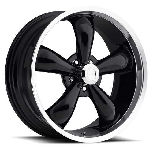 17x7 +6 Vision 142 Legend 5 5x4.5 Gloss Black Machined Lip Wheels (Set ...